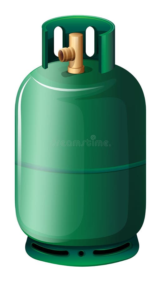 Una bombola a gas illustrazione vettoriale. Illustrazione di sfondo ...