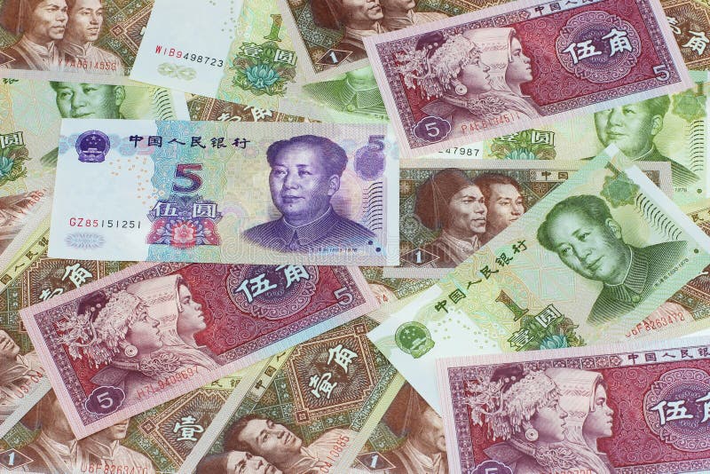 Yuan Chino Del Dinero De La Moneda Foto de archivo - Imagen de cuenta ...