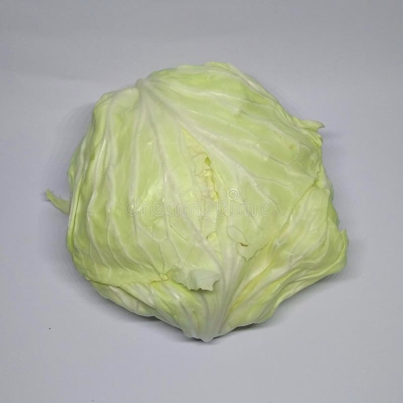 Una Col Fresca Sobre Fondo Blanco Foto de archivo - Imagen de fruta ...