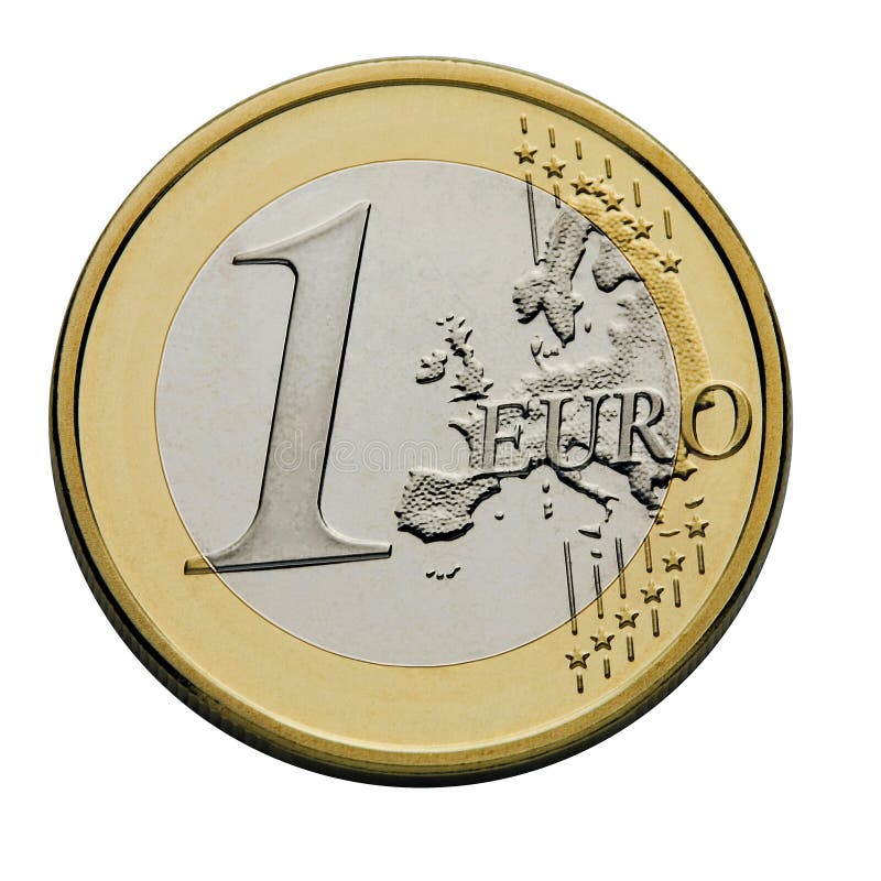 Una euro moneta immagine stock. Immagine di europa, cerchio - 2851499