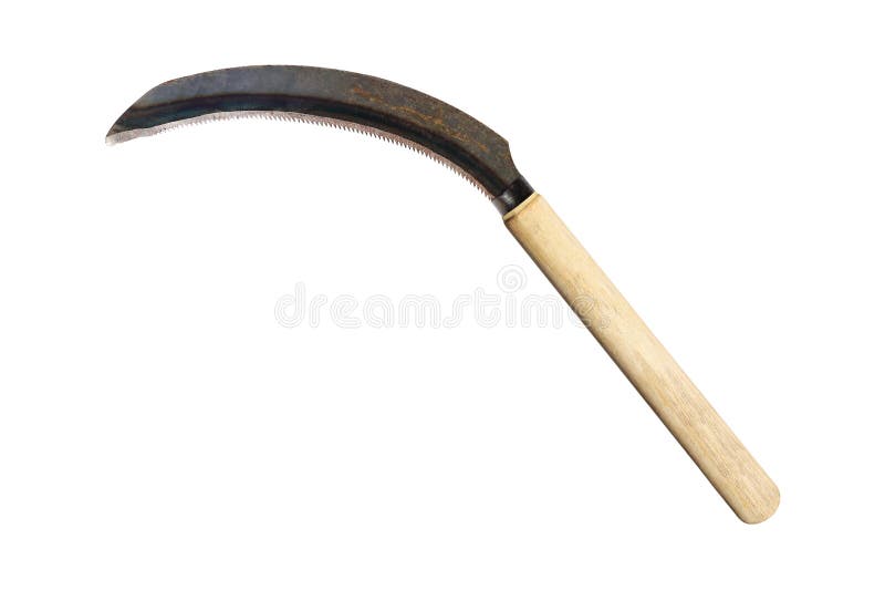 Una Hoz Aislada Sobre Fondo Blanco Foto de archivo - Imagen de salir ...