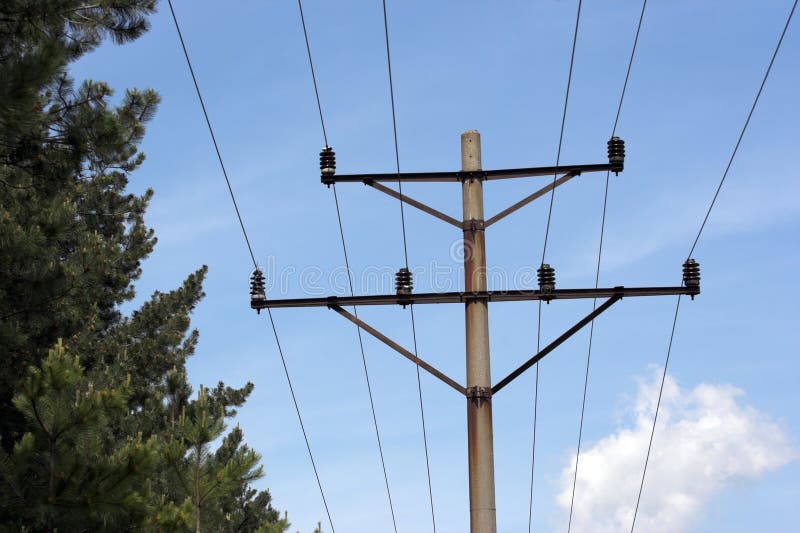 Una Línea De La Distribución Imagen de archivo - Imagen de alambres ...