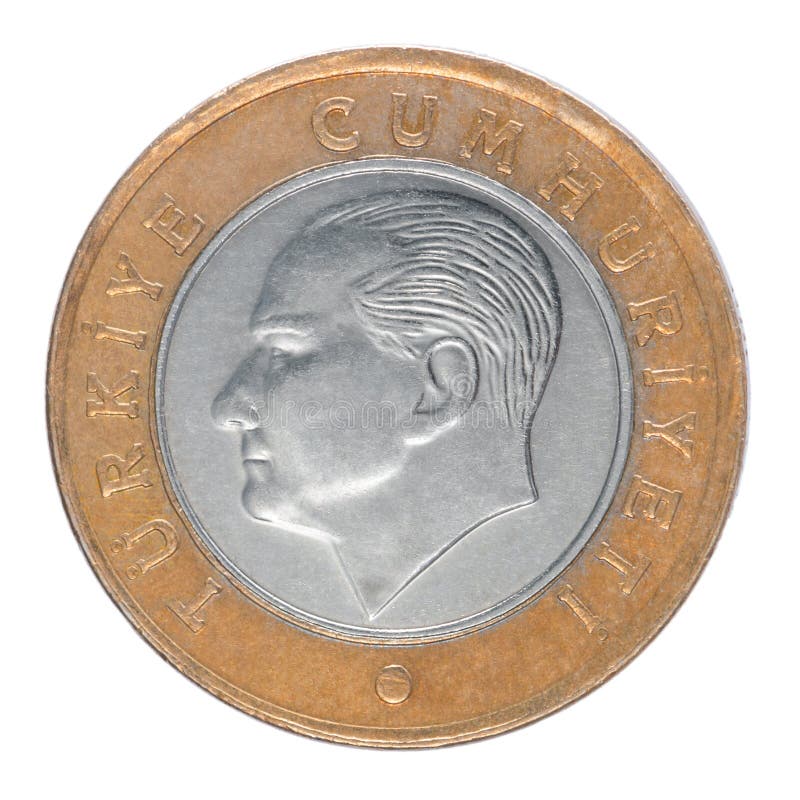 Una lira turca imagen de archivo. Imagen de plata, brillo - 41396791