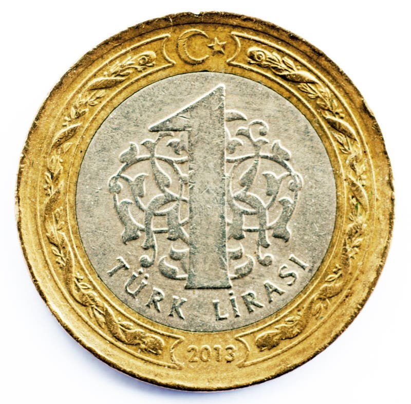 Una Lira turca immagine stock. Immagine di lira, paga - 41396791