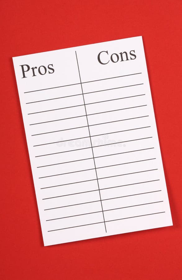 Pro - E - Contro Sulla Lavagna Fotografia Stock - Immagine di concetto ...