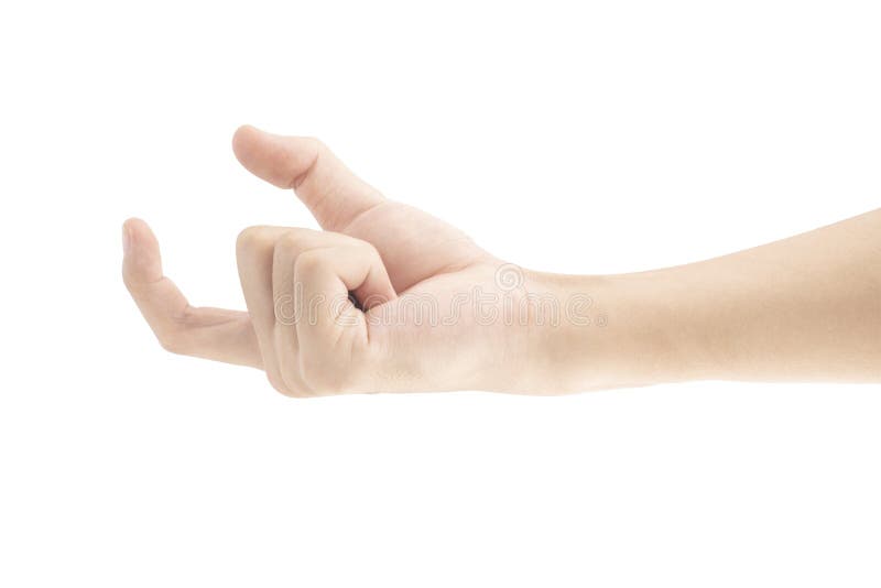 Una Mano Sujetando O Recogiendo Algo Con Los Dedos Aislados En El ... Una Mano Sujetando O Recogiendo Algo Con Los Dedos Aislados En El ...