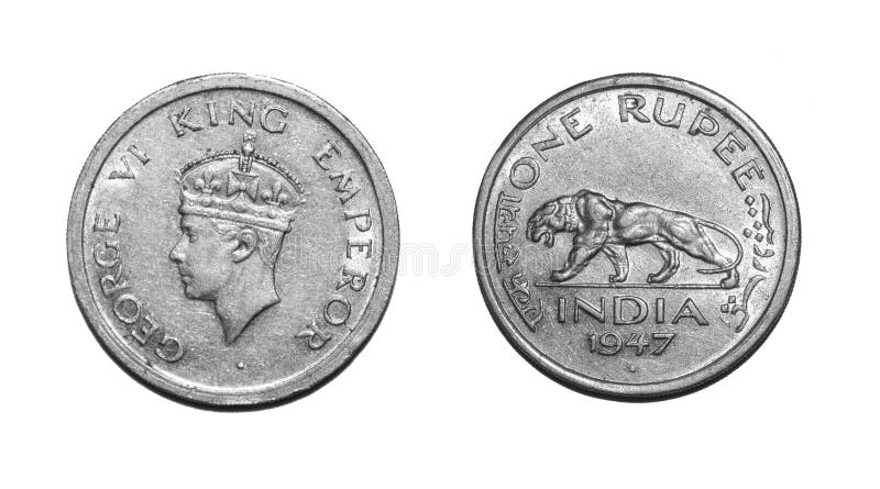 Una Moneda La India De La Rupia Imagen de archivo - Imagen de aislado ...