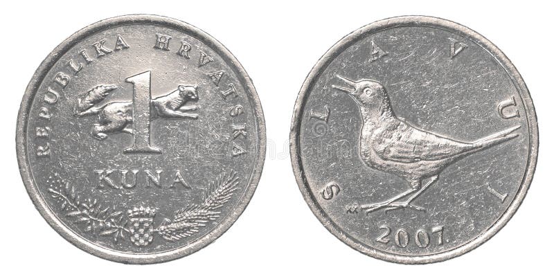 Serie Croata Del Billete De Banco De La Moneda De Kuna Foto de archivo ...