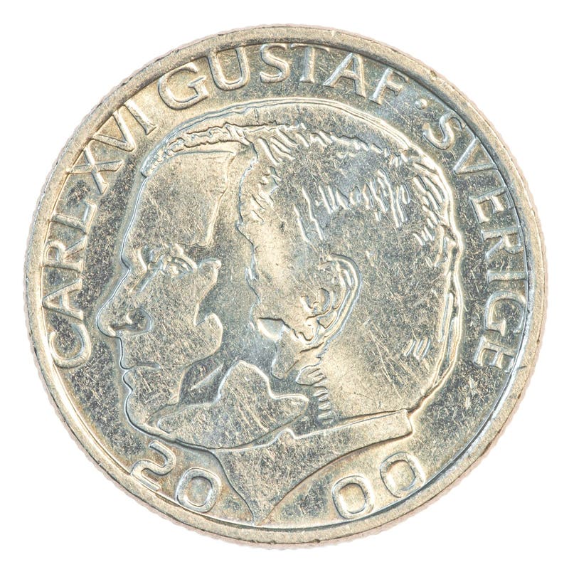 Una Moneda De La Corona Sueca Foto de archivo - Imagen de antigüedad ...