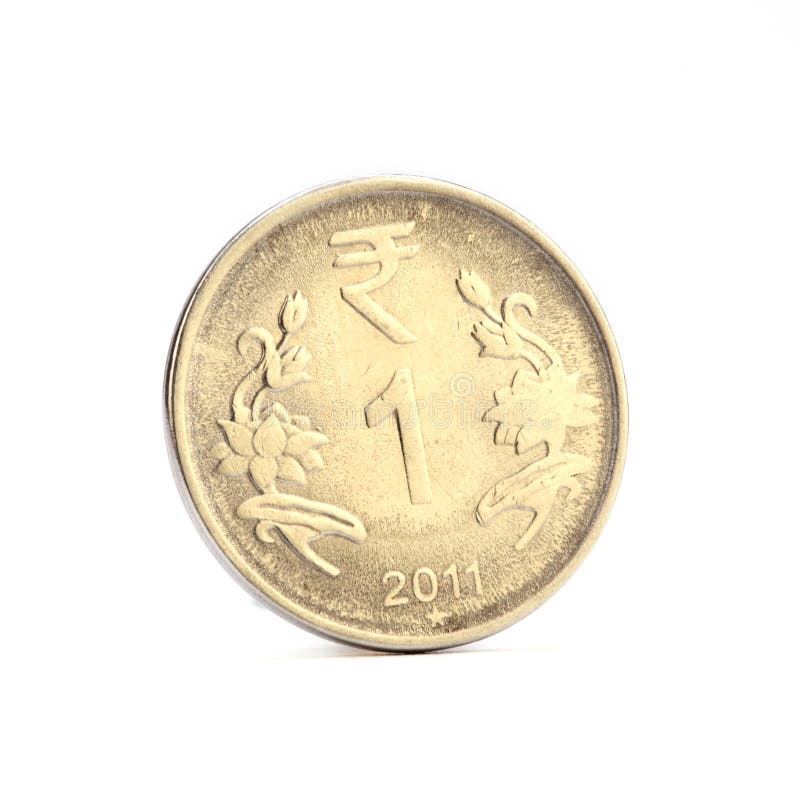 Una Moneda De La Rupia India Imagen de archivo - Imagen de primer, asia ...