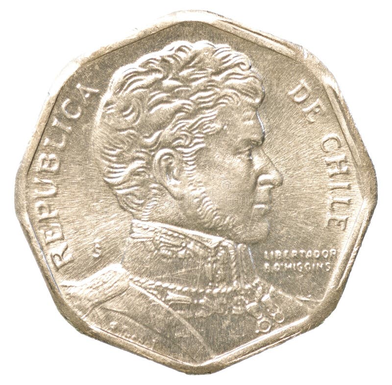 Moneda Chilena De 500 Pesos Foto de archivo - Imagen de descuento ...