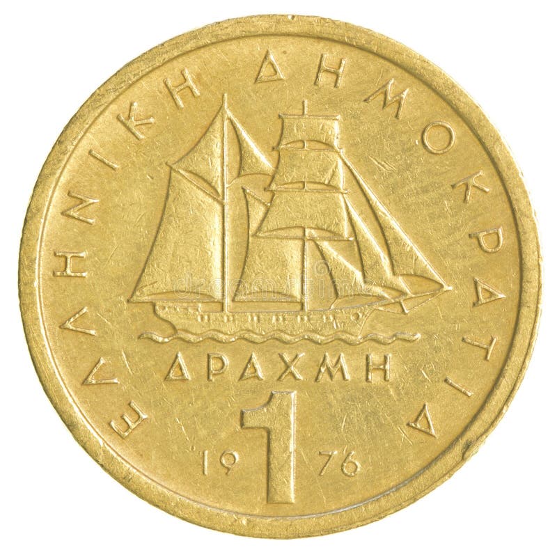 20 Anverso De La Moneda 1992 Del Dracma Del Griego Foto de archivo ...