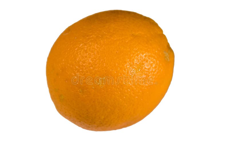 Una Naranja Entera Aislada En El Fondo Blanco Foto de archivo - Imagen ...