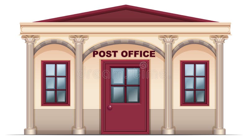 La oficina de correos stock de ilustración. Ilustración de salida ...