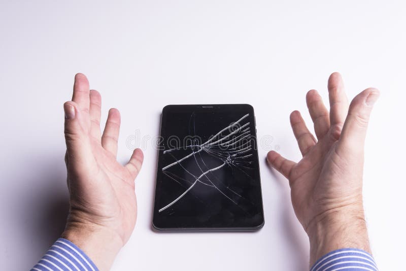 Una pantalla rota imagen de archivo. Imagen de digital - 79904473