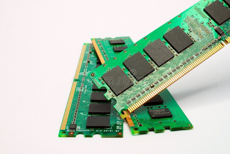 Chip Dei Moduli Di Memoria Di Computer Elettronico Fotografia Stock ...