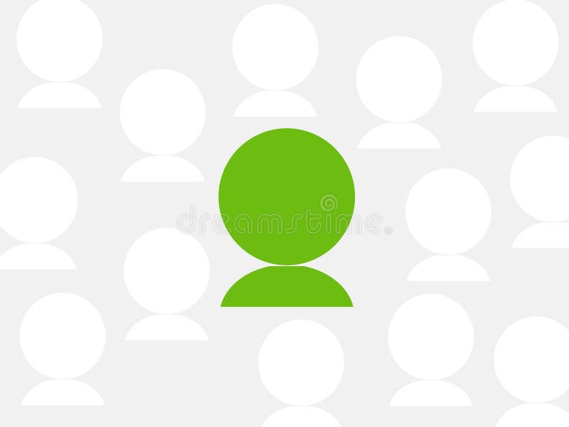 Una persona verde stock de ilustración. Ilustración de voluntario ...