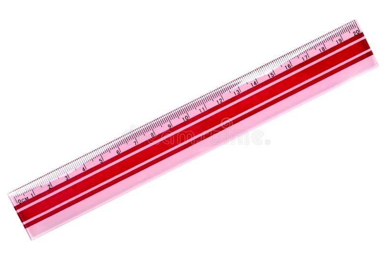 Una Regla Aislada En Blanco Foto de archivo - Imagen de nota, hoja ...
