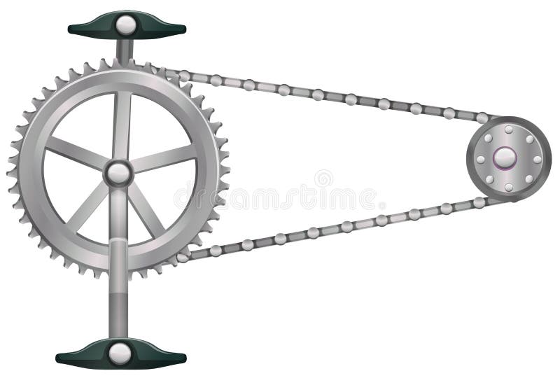 Una rueda dentada ilustración del vector. Ilustración de fondo - 49537076