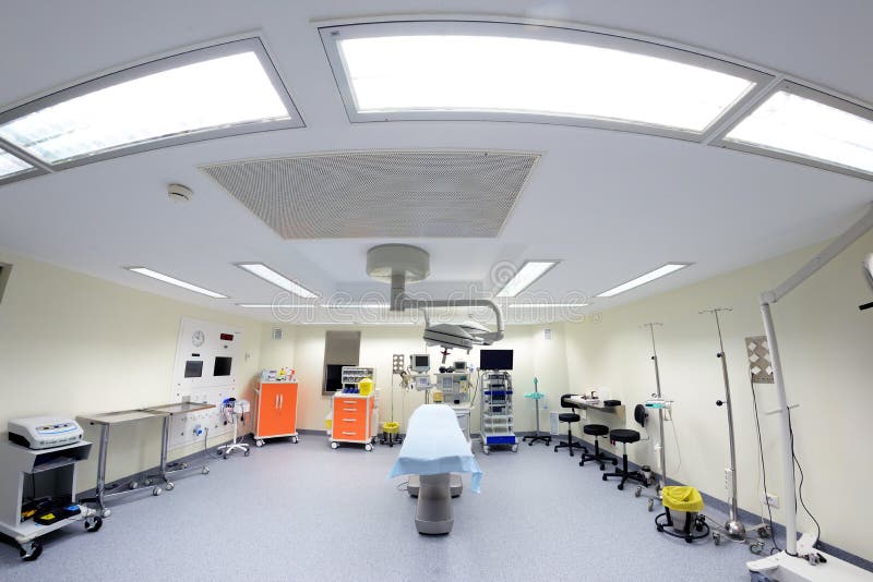 Una sala operatoria fotografia stock. Immagine di moderno - 90695240