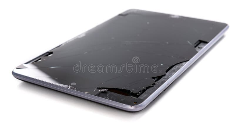 Una tableta quebrada foto de archivo. Imagen de pantalla - 62025376