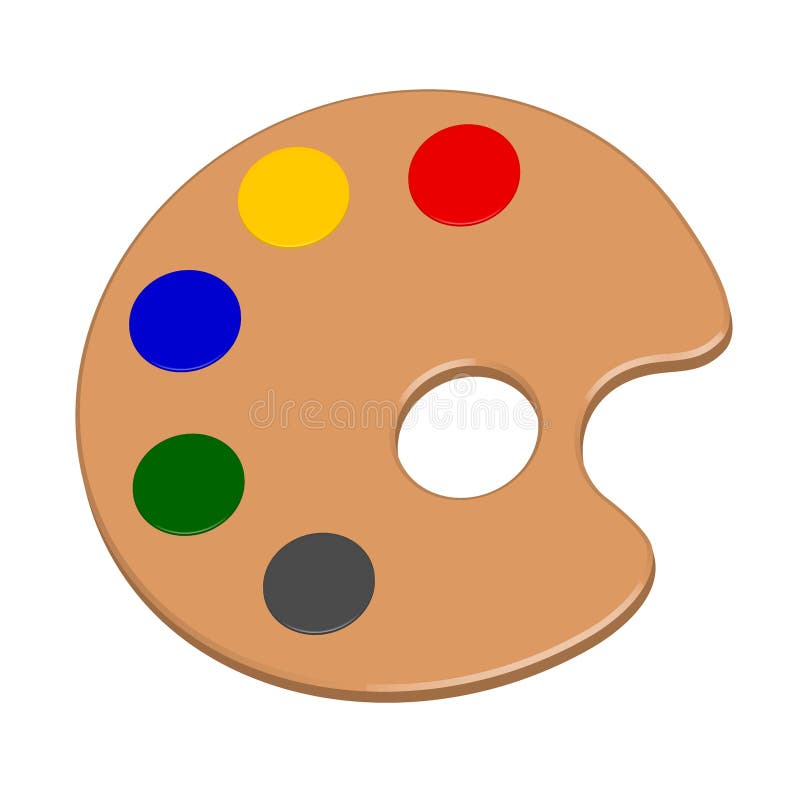 Una Tavolozza Dei Colori Dentro Illustrazione Vettoriale ...