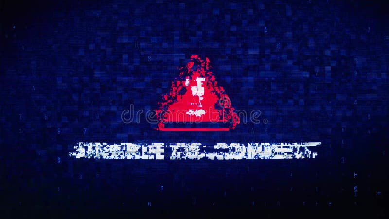 Disconnected Text Digital Noise Twitch Glitch Distortion Effect Error ...