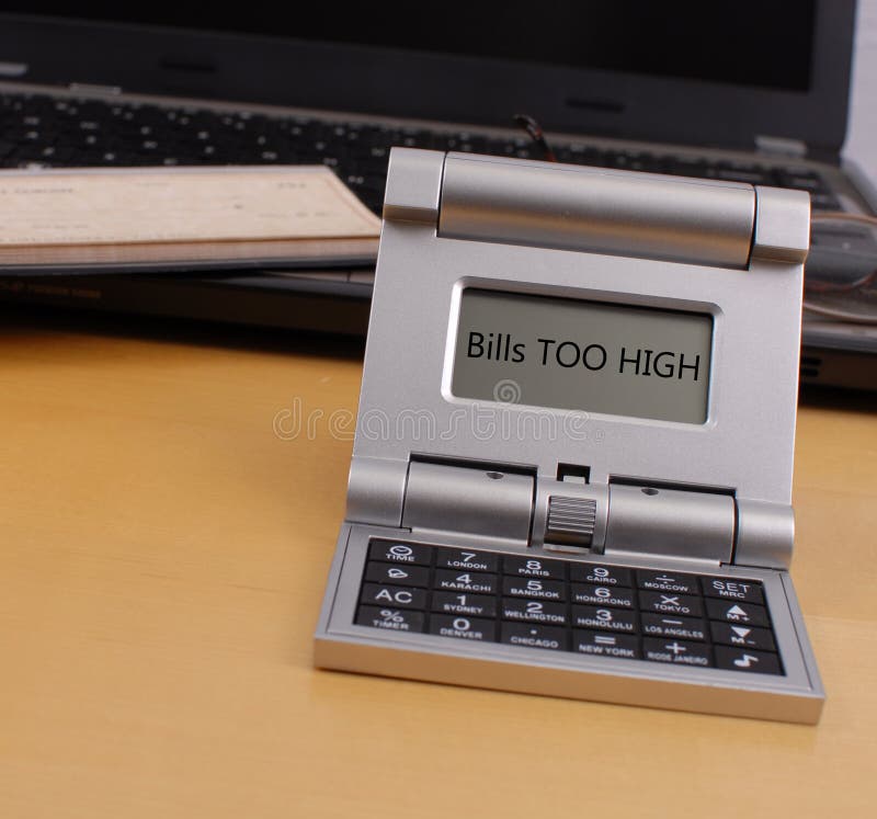 Unable to Pay Your Bills stock image. Image of concept - 21438931