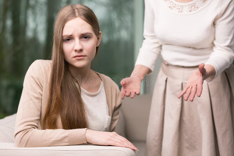 Unable To Solve the Problem Herself Stock Photo - Image of upset ...