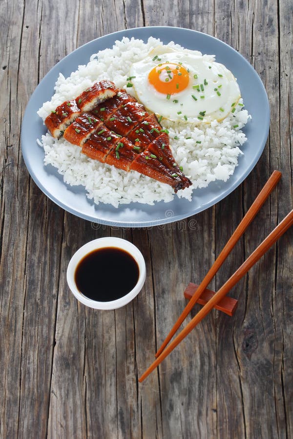 L'anguille Grillée Ou Unagi Grillé Avec Sauce Photo stock - Image du ...