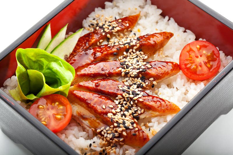 Unagi with Rice stock photo. Image of fresh, delicious - 41315646