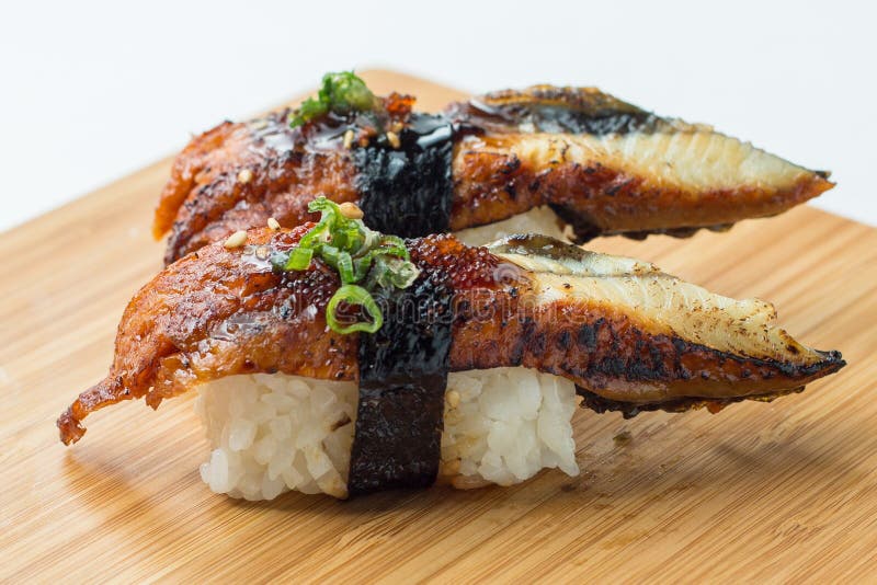 Unagi Sushi Nigiri stock photo. Image of asian, unagi - 38089844