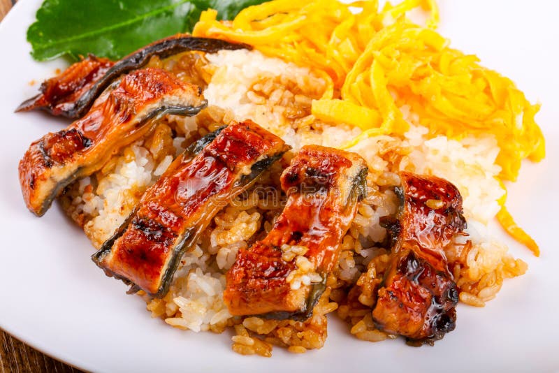 Unaju - eel with rice stock image. Image of cooking - 112075187