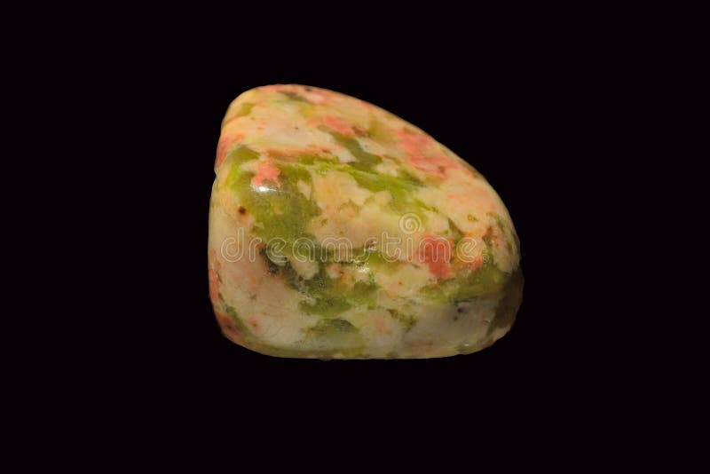 Unakite polished. stock photo. Image of mineralogy, earth - 64111216