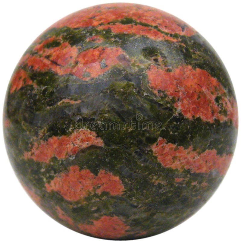Unakite Sphere stock photo. Image of semiprecious, specimen - 6487706