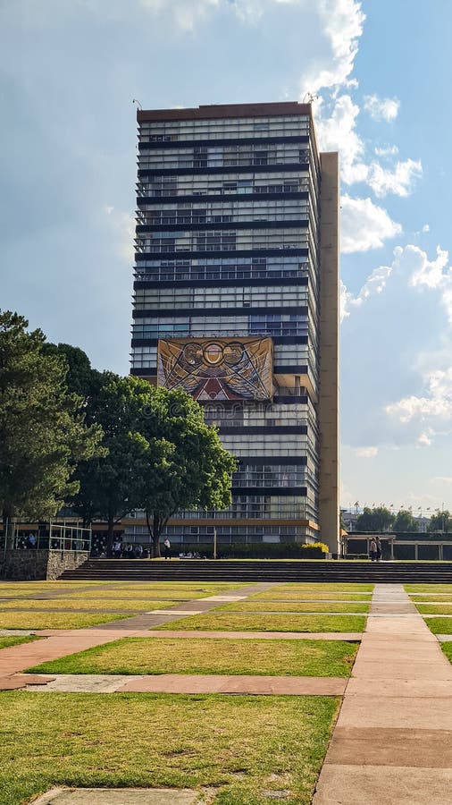 Unam Rectory Building. Mexico City Square Editorial Photography - Image ...