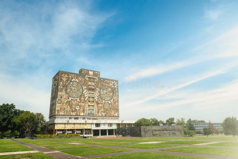 UNAM University Library in Mexico Editorial Image - Image of scholar ...