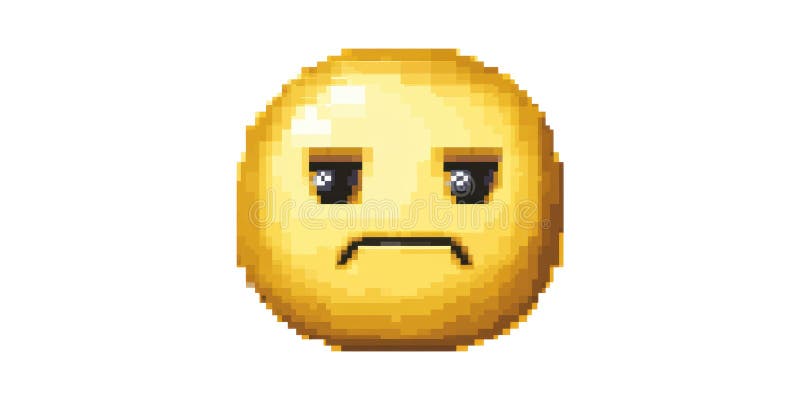 Unamused Face Emoji stock illustration. Illustration of unimpressed ...