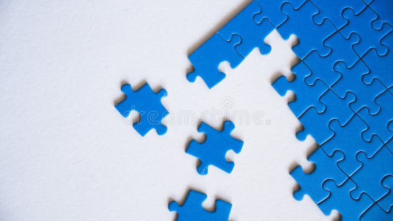 Blue Puzzles Textures and Background Stock Photo - Image of jigsaw ...