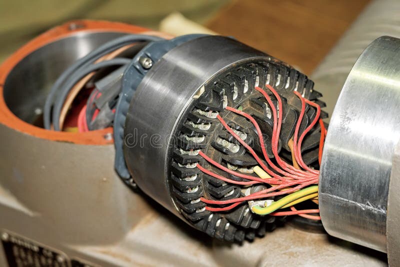 Unassembled Industrial Unit. Stock Image - Image of current ...