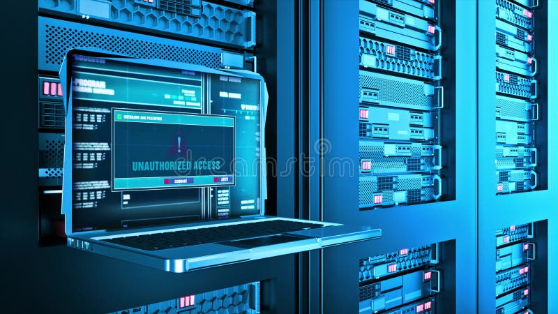 Unauthorized Access Alert Warning Attack on Screen World Map Loop ...