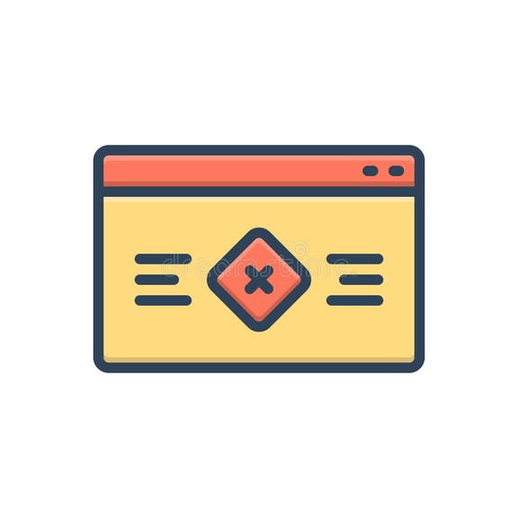 Color Illustration Icon for Unavailable, Not Available and Applicable ...