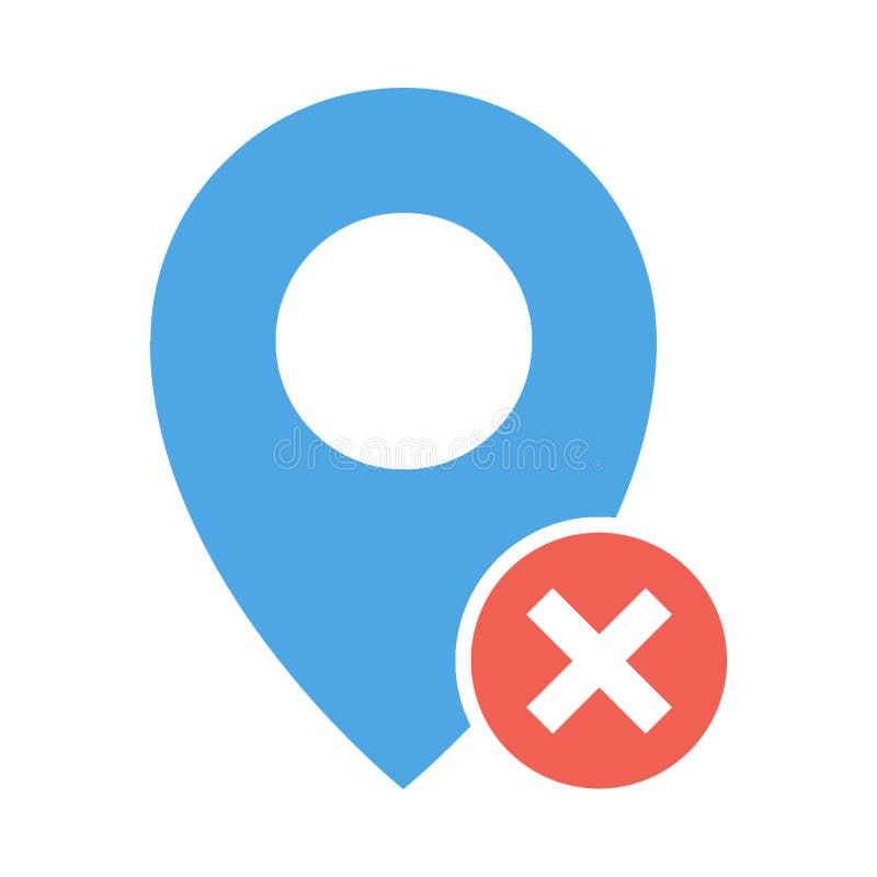 Unavailable Location Icon. Trendy Flat Vector Unavailable Location Icon ...
