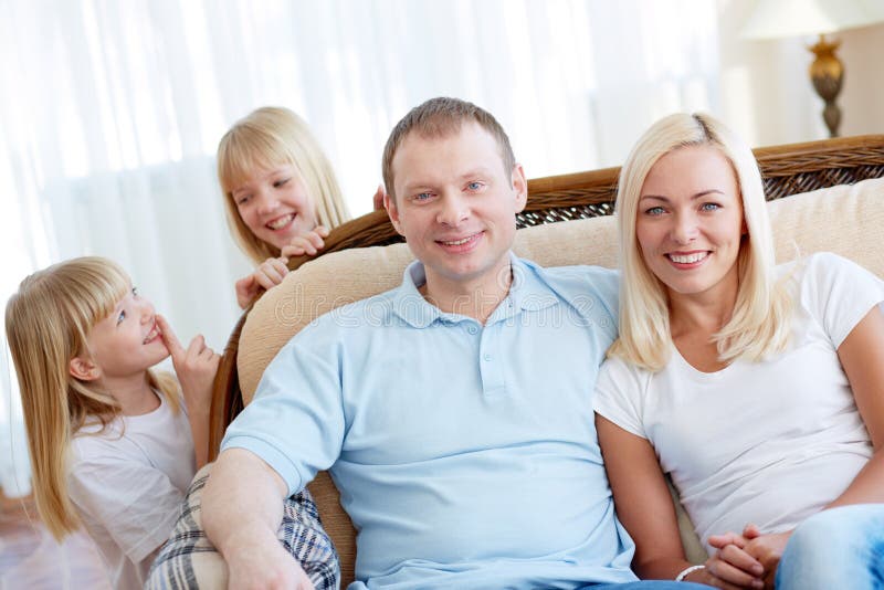 Unaware parents stock photo. Image of gesturing, male - 33212846