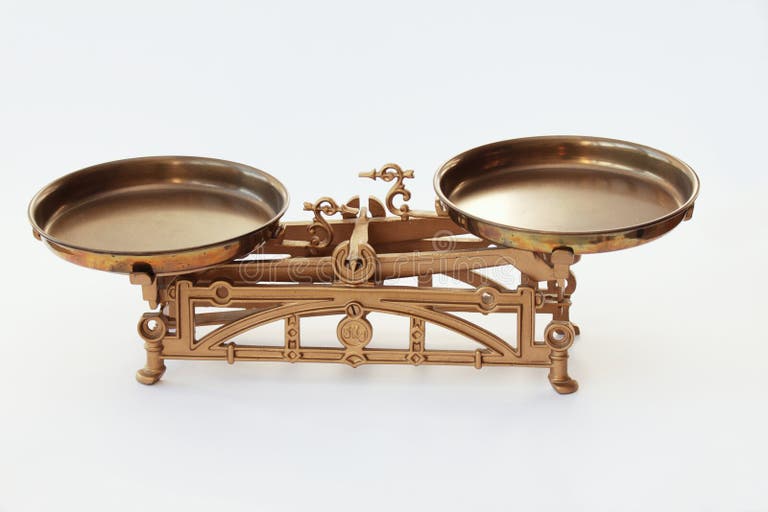 Unbalanced weight scales stock photo. Image of weigh - 22669594