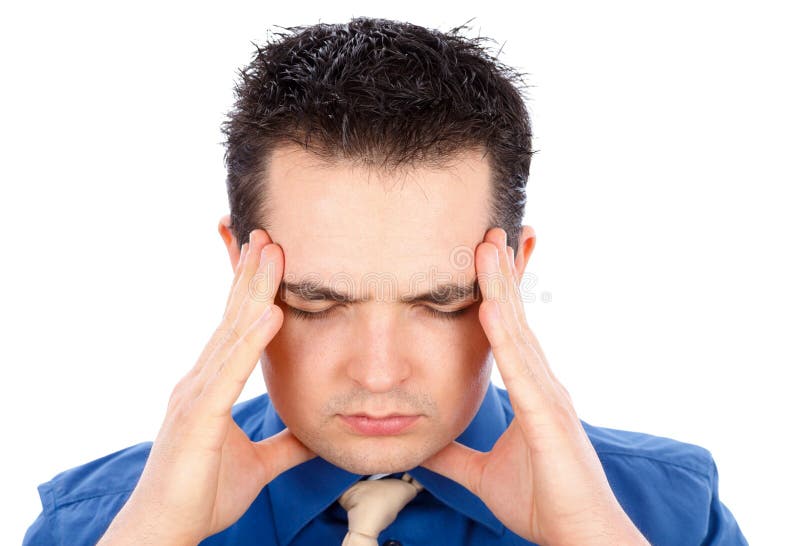 Unbearable Headache stock photo. Image of grief, businessman - 30677646