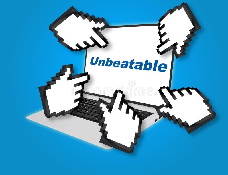 Unbeatable Competition Concept Stock Illustration - Illustration of ...