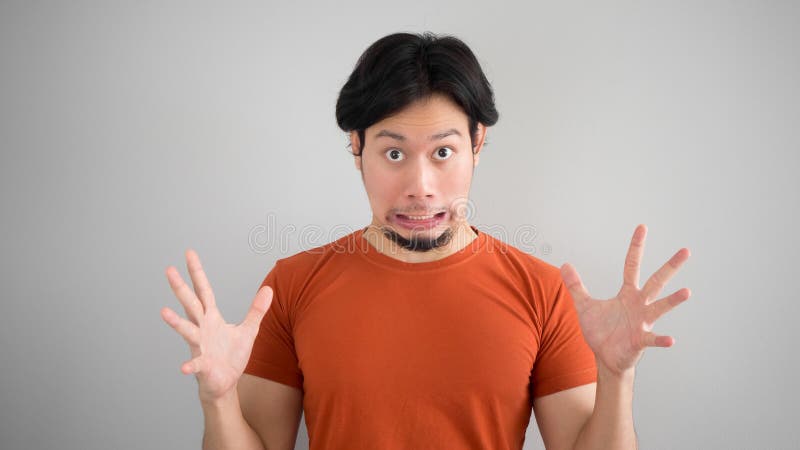 Unbelievable face of man. stock photo. Image of mouth - 71108902