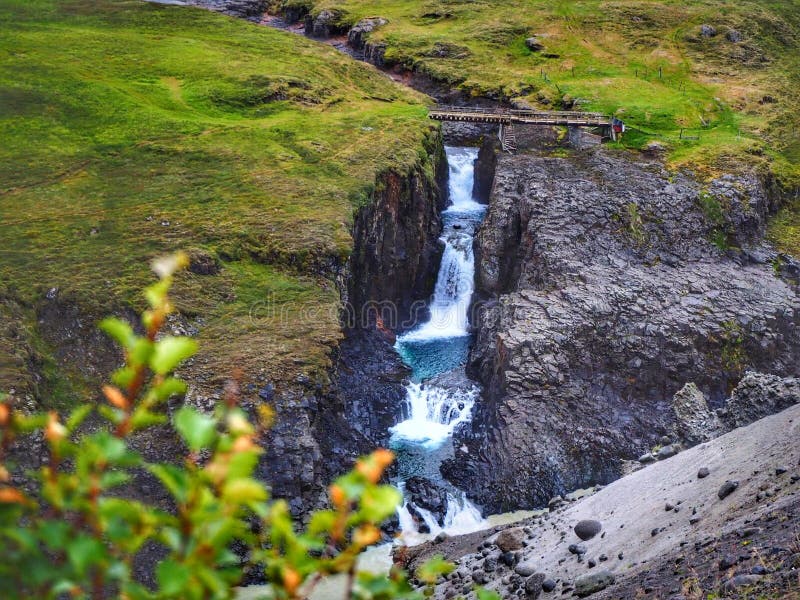 Unbelieve Colored Waterfall Stock Photo - Image of colored, grass ...