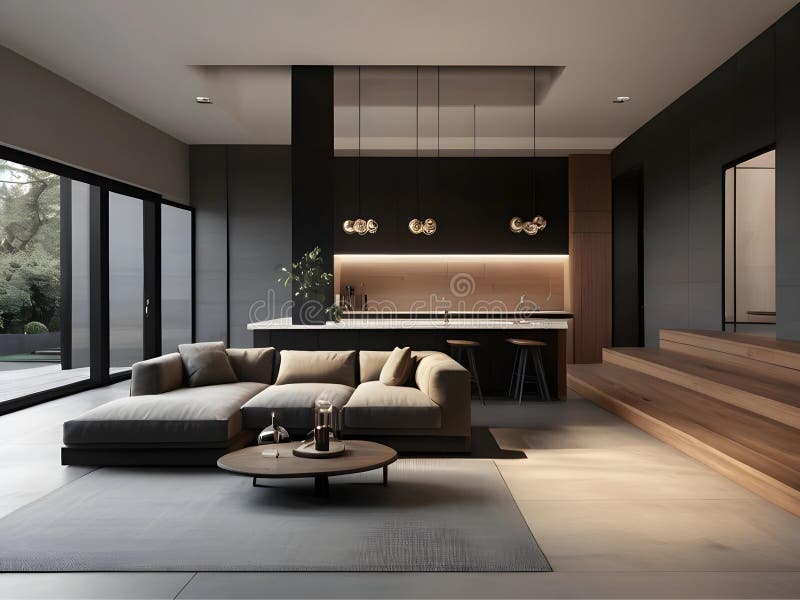 Simple and Elegant Indoor Room Design, Modern Industrial House Design ...